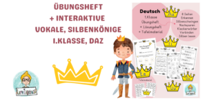 Lernheft Silbenkönige, Vokale 1.Klasse